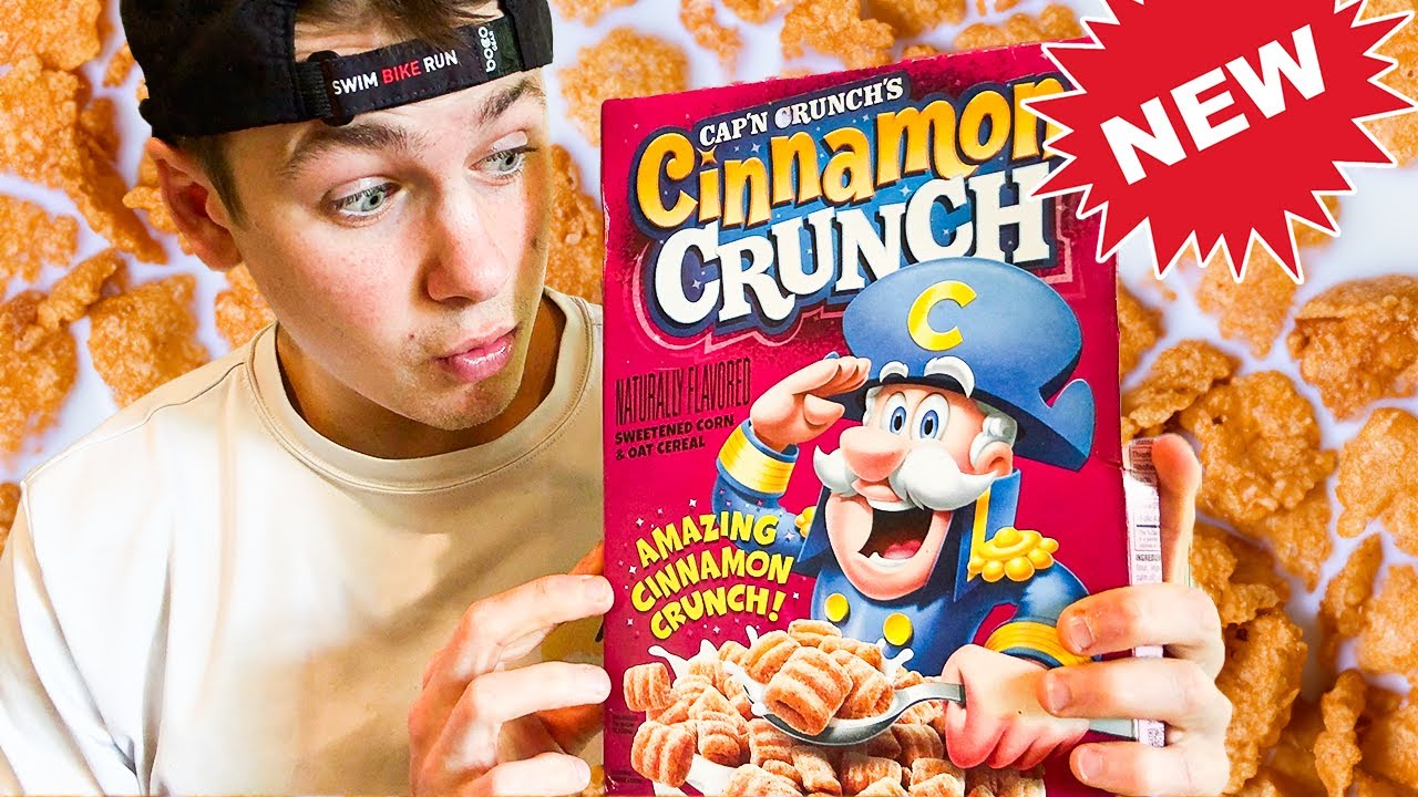 NEW CEREAL REVIEW! 🥣🔥 Cap'n Crunch's Cinnamon Crunch Cereal Review! 🌟 ...