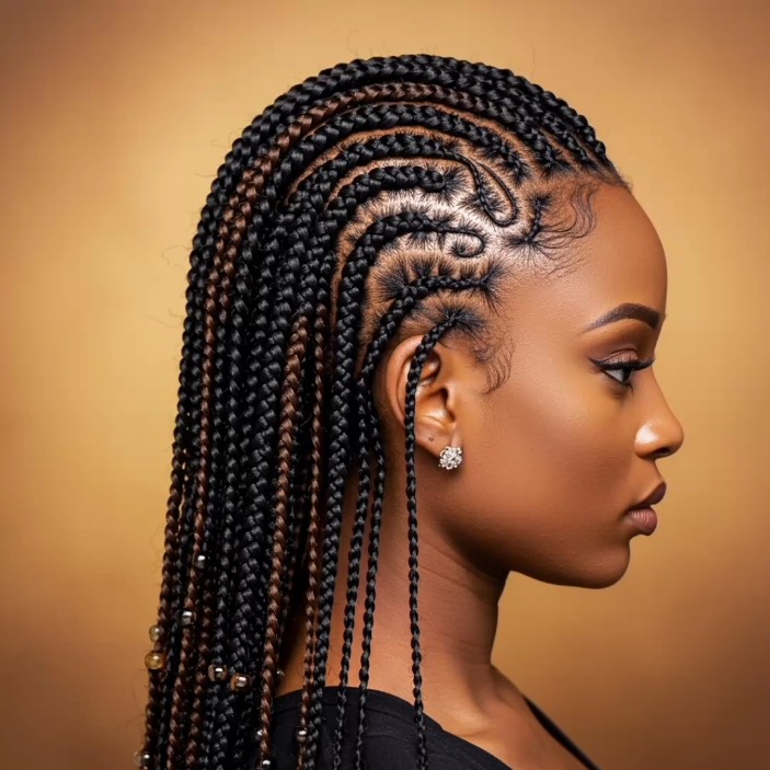 Beautiful Nigerian cornrows #hairstyle - YouTube