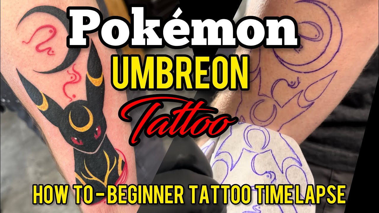 TATTOO • LINEWORK • PACKING BLACK • Beginner Tattoo Time Lapse - YouTube