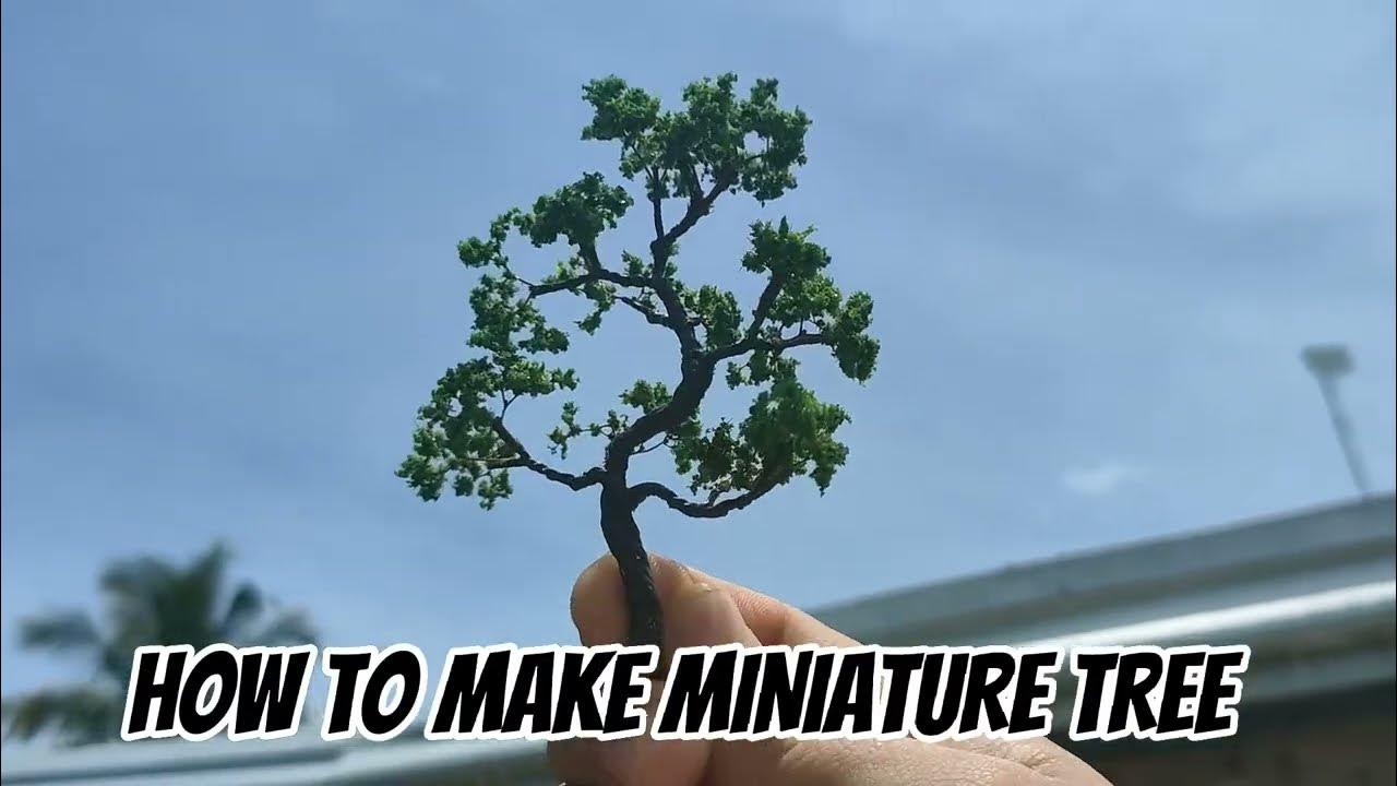 How to make Miniature Tree for Diorama - YouTube