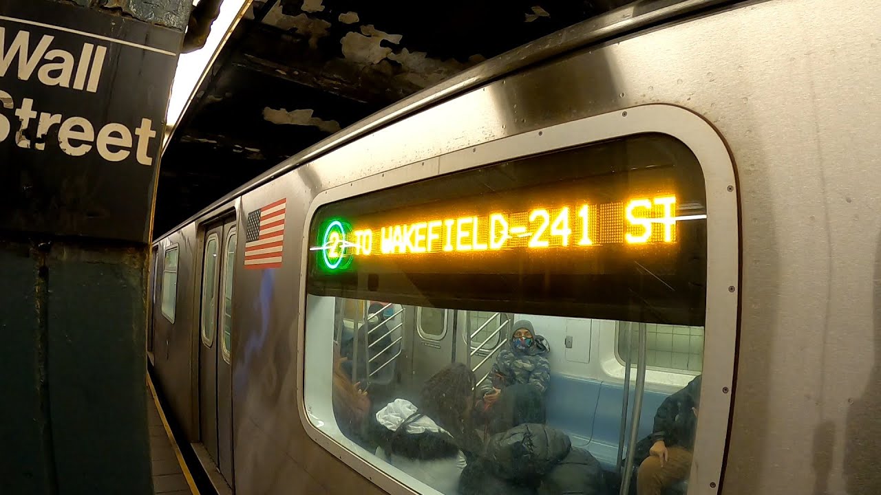 IRT 7th Avenue Line: Bronx Bound R142 (2) Train w/ New LED Destination ...