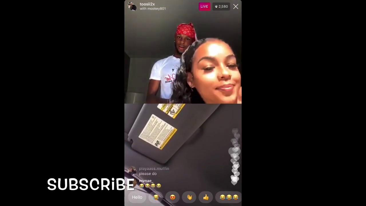 toosii2x Reveals His Girlfriend On Instagram Live 😱 - YouTube
