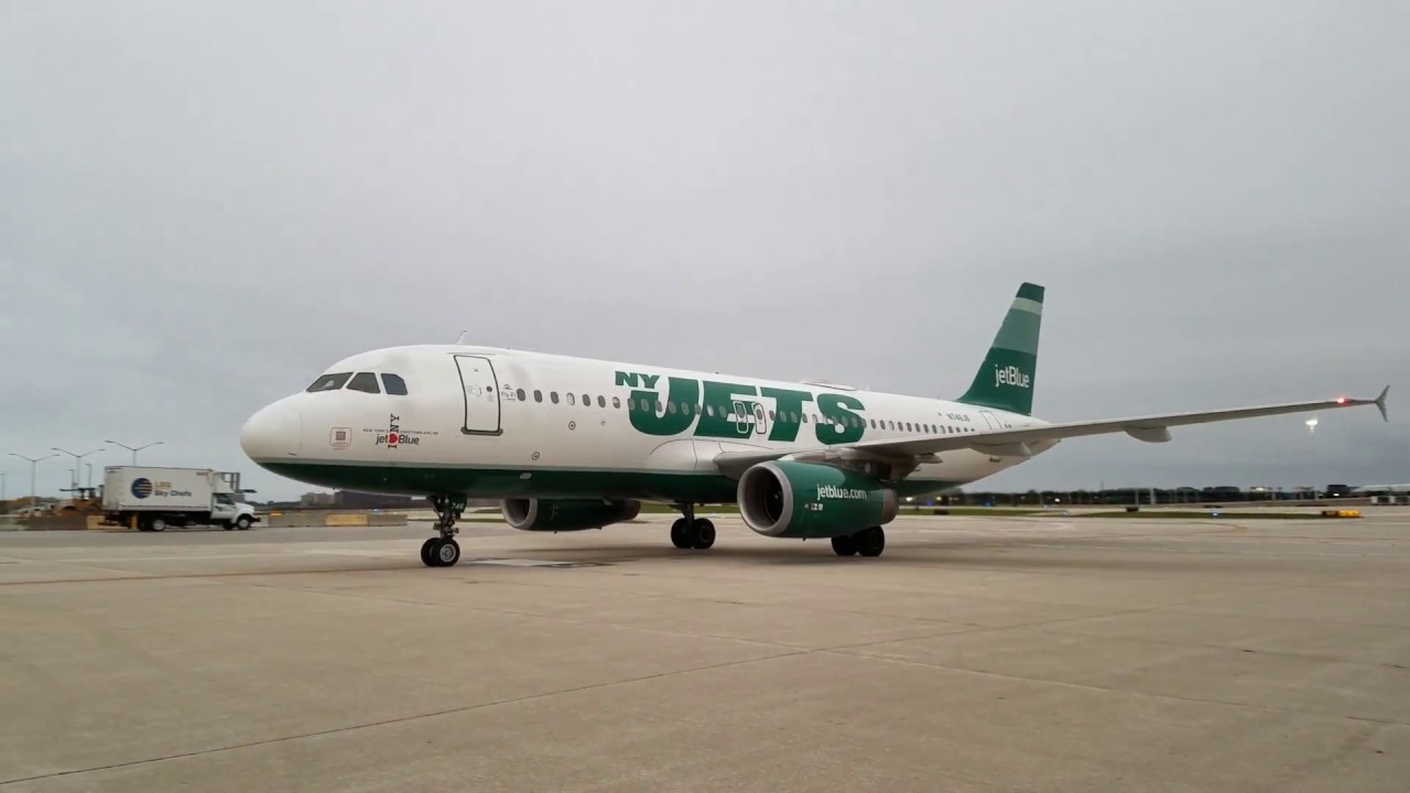 jetBlue New York Jets Special Livery Airbus A320 [N746JB] O'Hare ...