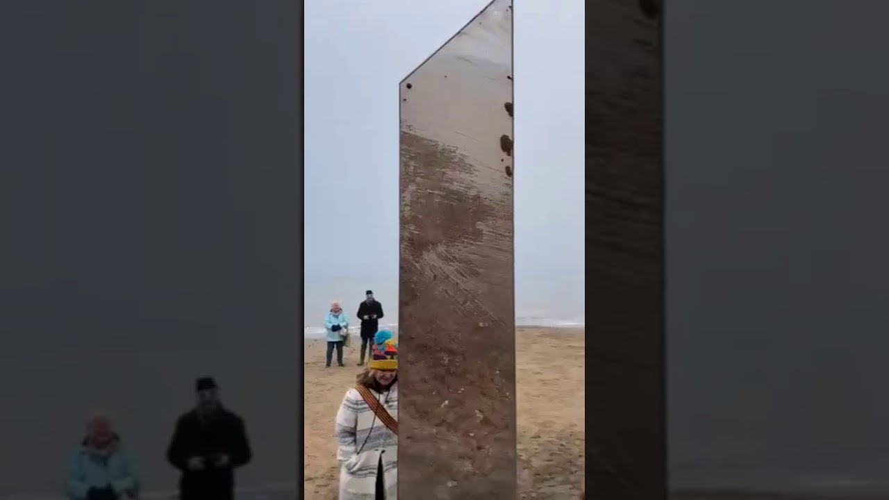 'Magical' monolith appears on Isle of Wight beach in the UK. - YouTube