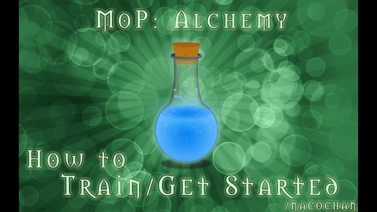 Mist of Pandaria: How to Train/Get Started With Alchemy 525+ - YouTube