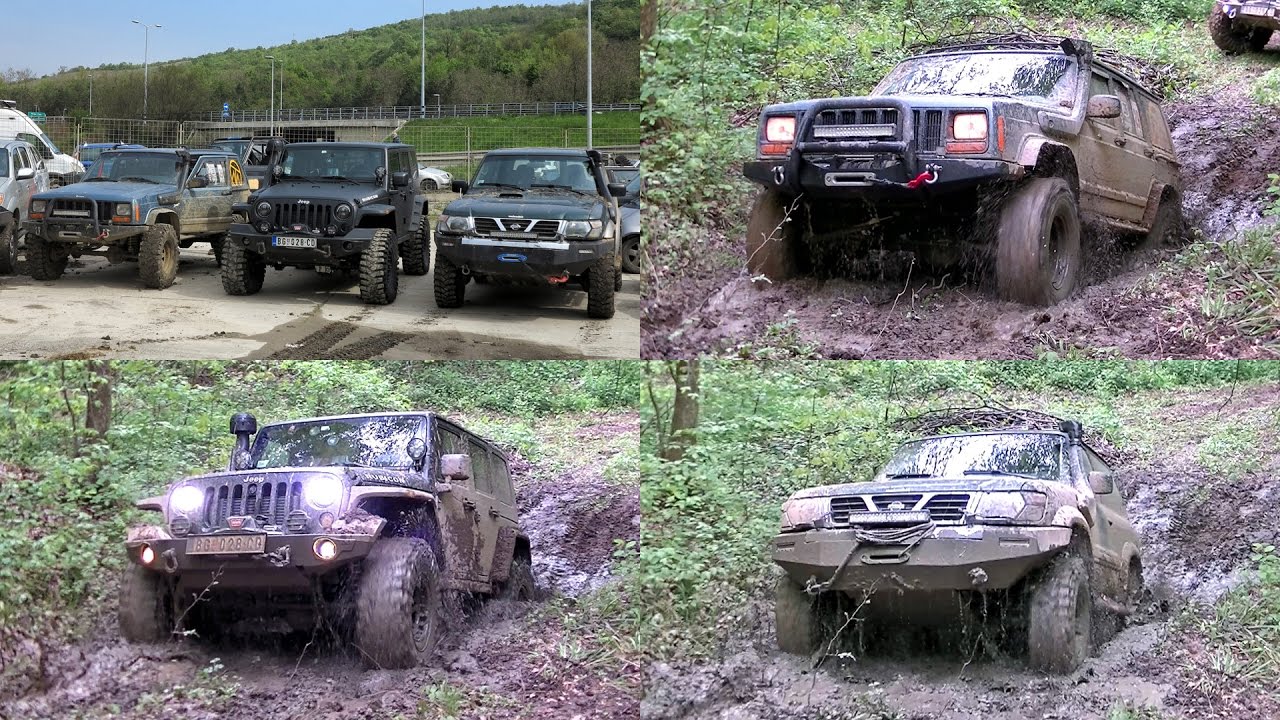 Jeep Cherokee vs Wrangler Unlimited vs Nissan Patrol - YouTube