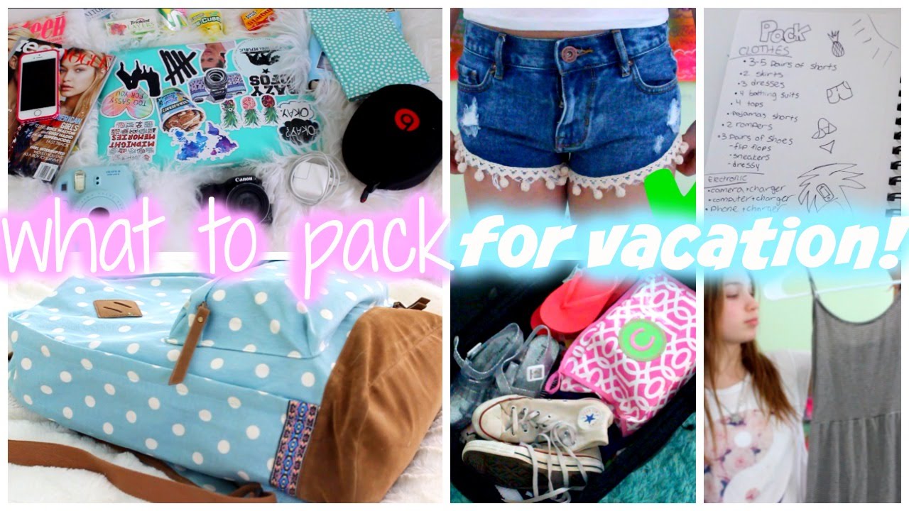 Packing for Vacation ♡ Steps, Tips, and What's in my Carry On - YouTube