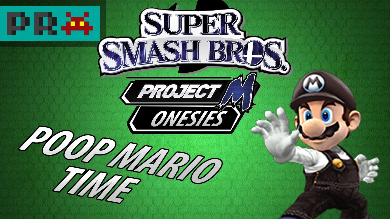 Smash Bros Project M Onsies | Poop Mario FTW Baby! | Pixel Rookie - YouTube