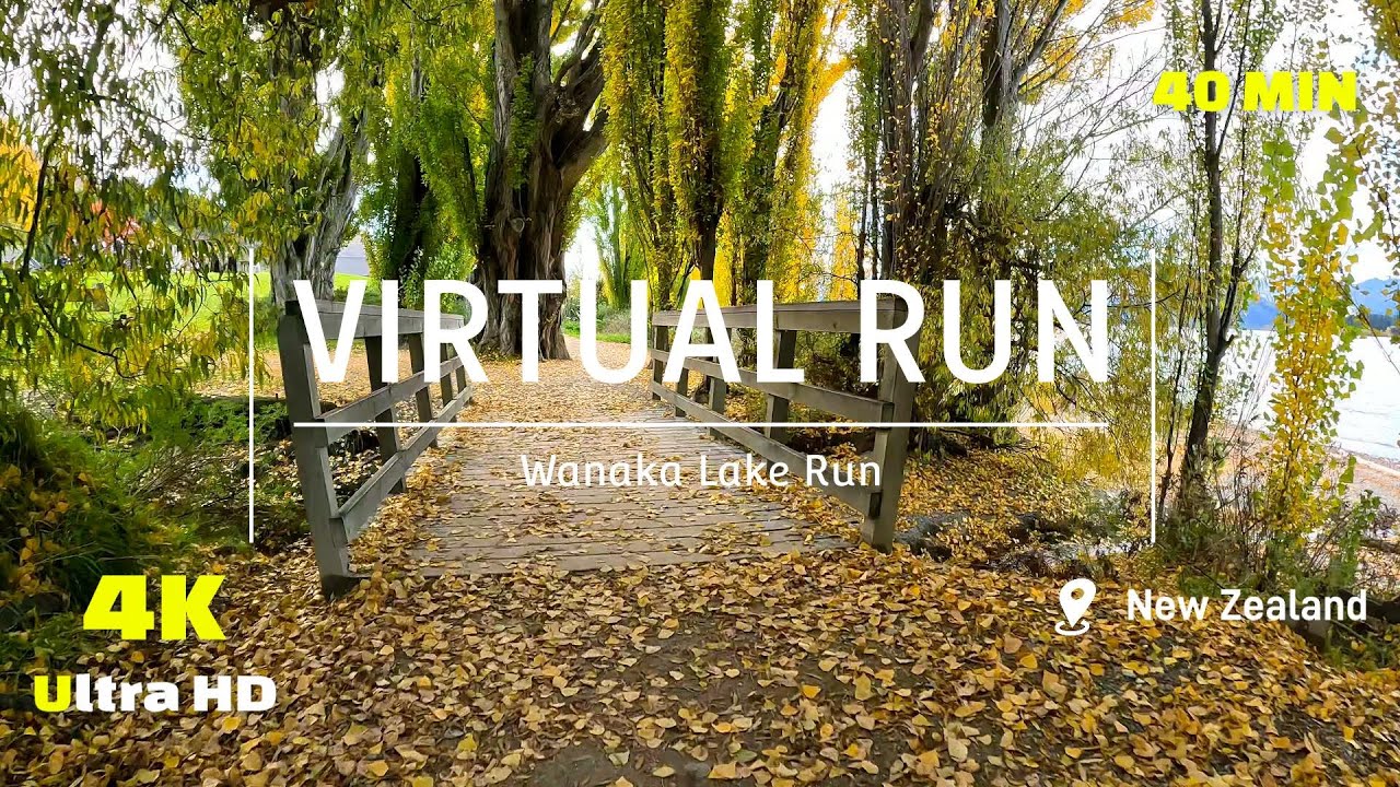 Virtual Run 4K - Lake Wanaka - Scenery New Zealand - Virtual Running ...