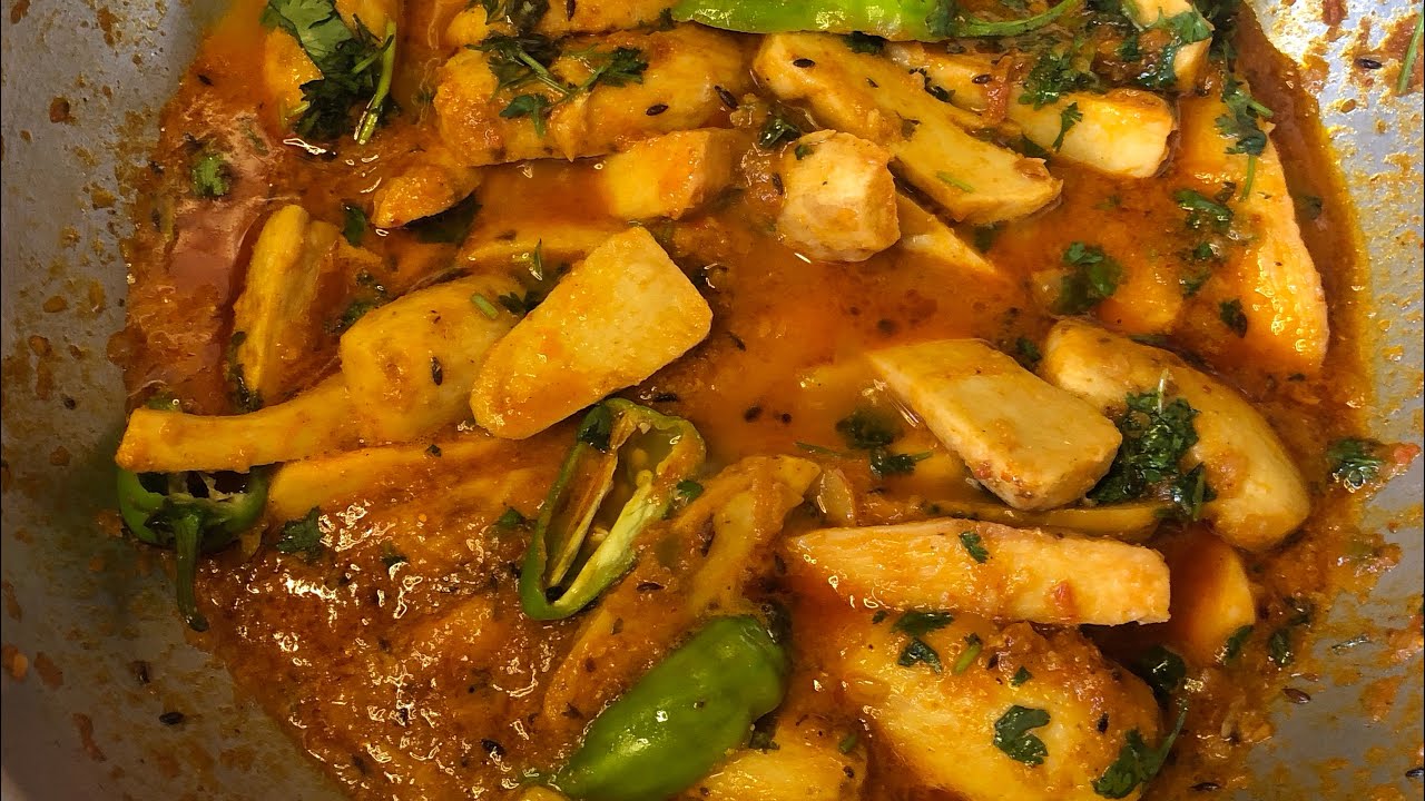 How to make Taro Root Curry recipe | Arvi recipe | channa creations ...