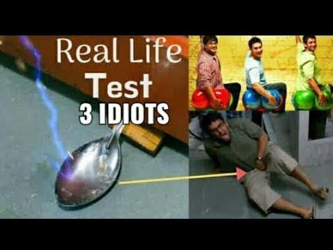 3idiots ragging scene real life test rancho with spoon Experimant India MR. STAR ON FIRE