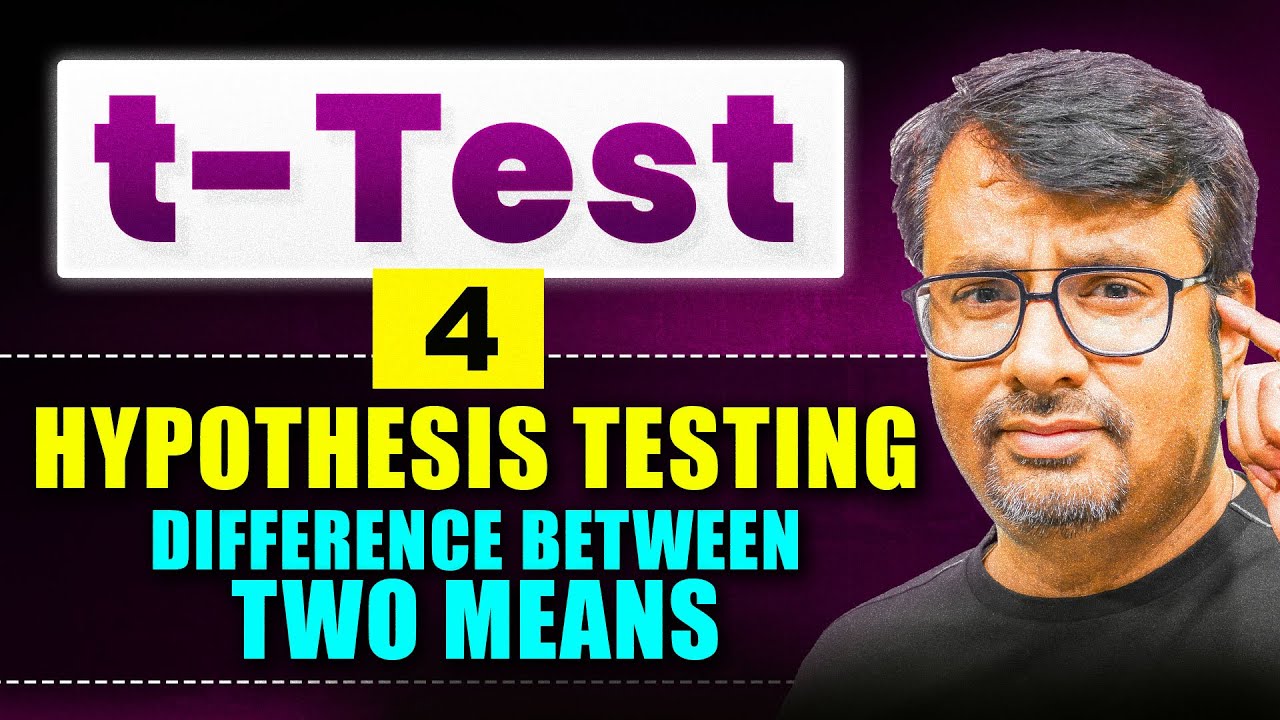t- Test | Hypothesis Testing of Difference Between Two Means | By GP ...