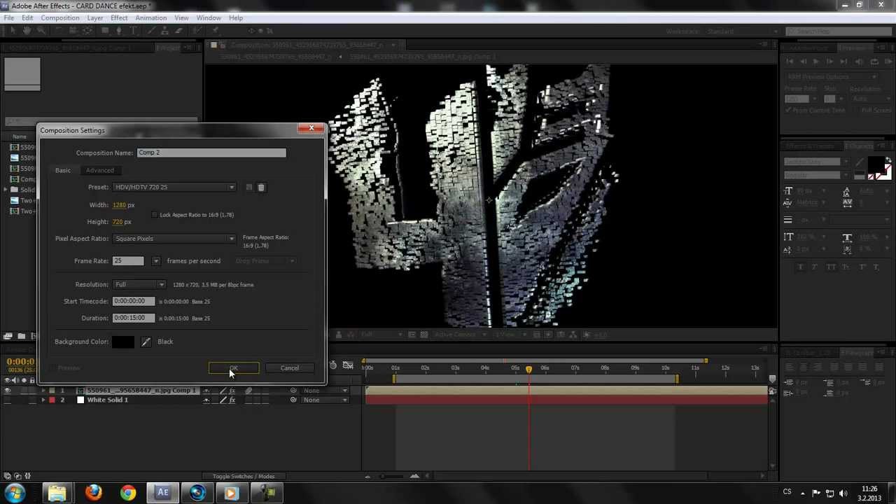 CZTUTORIÁL - After Effects 123 - Card Dance efekt - YouTube