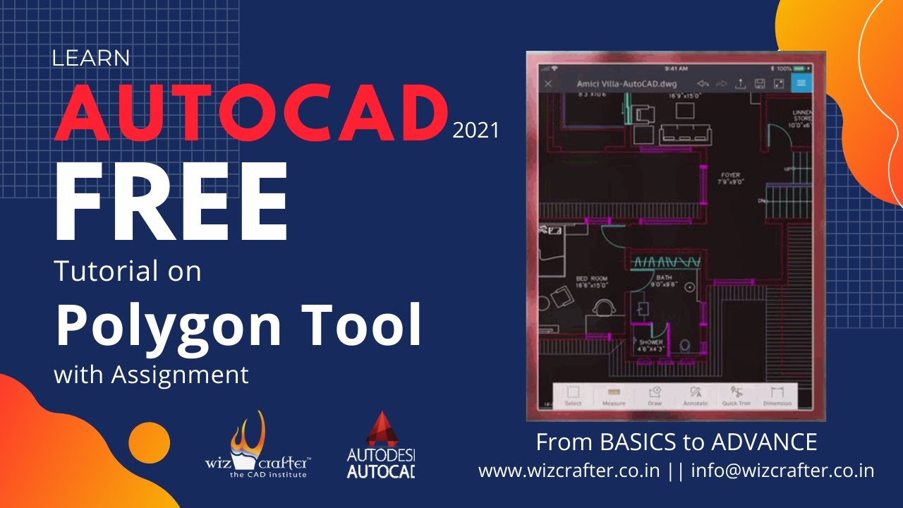 6 Autocad Tutorial R2021 Polygon Command Autocad Tutorial For