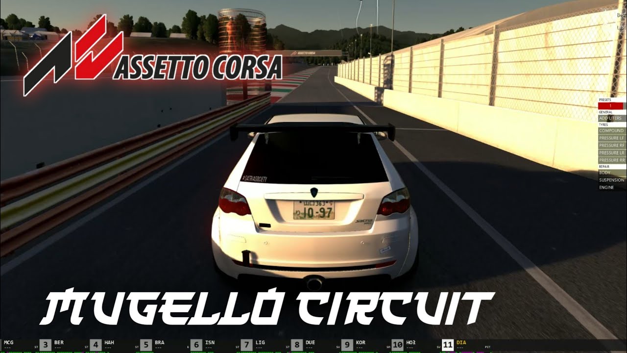 2010 Proton Satria Neo CPS | Mugello Track Day | Assetto Corsa - YouTube