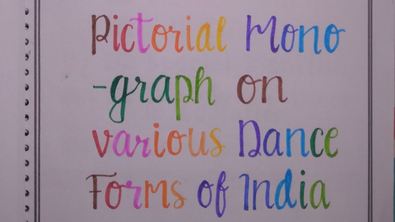 Pictorial monograph on various dance forms of India - YouTube