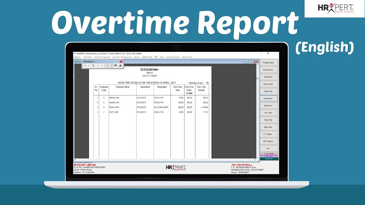 Overtime Report [English] - YouTube