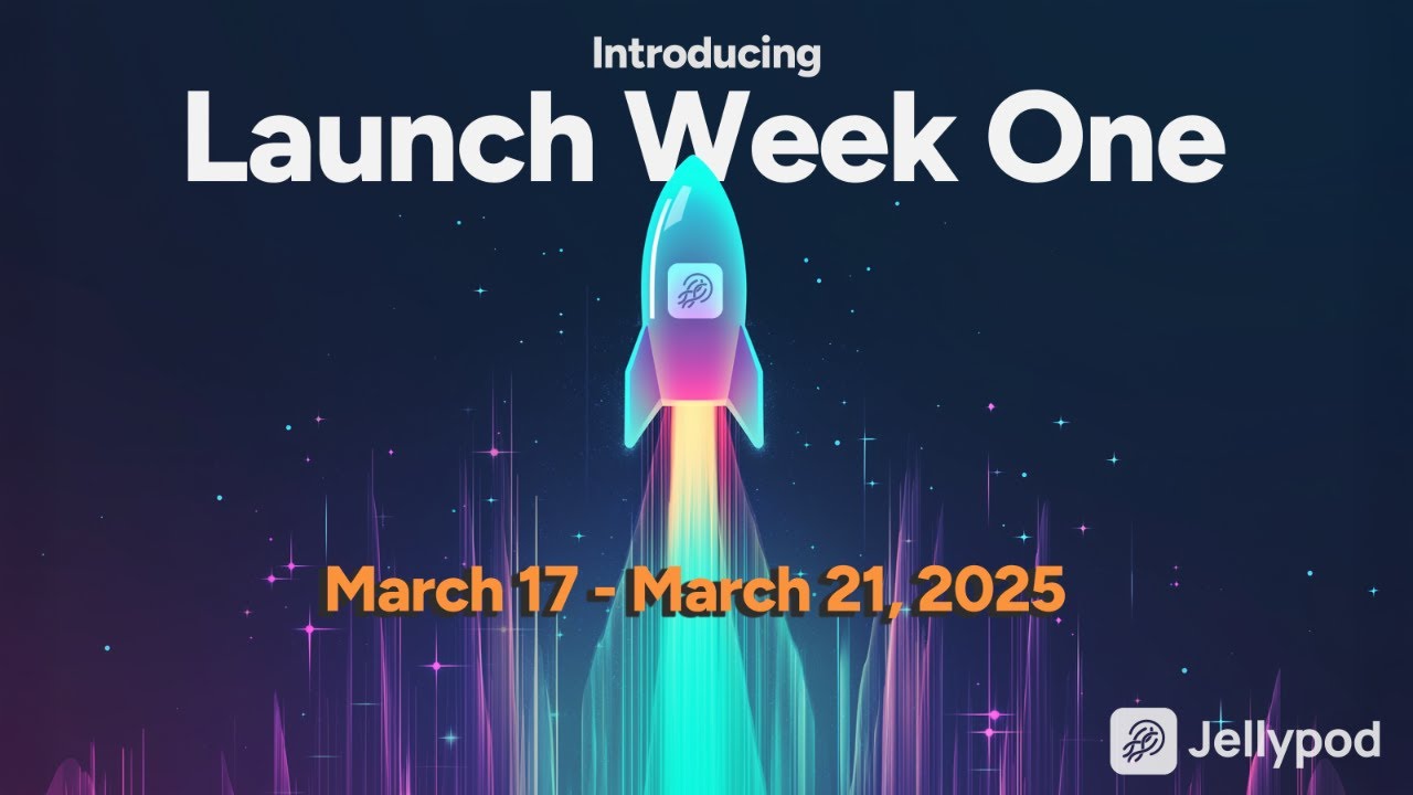 Launch Week Recap - 5 days, 5 features, Jellypod 2.0 - YouTube