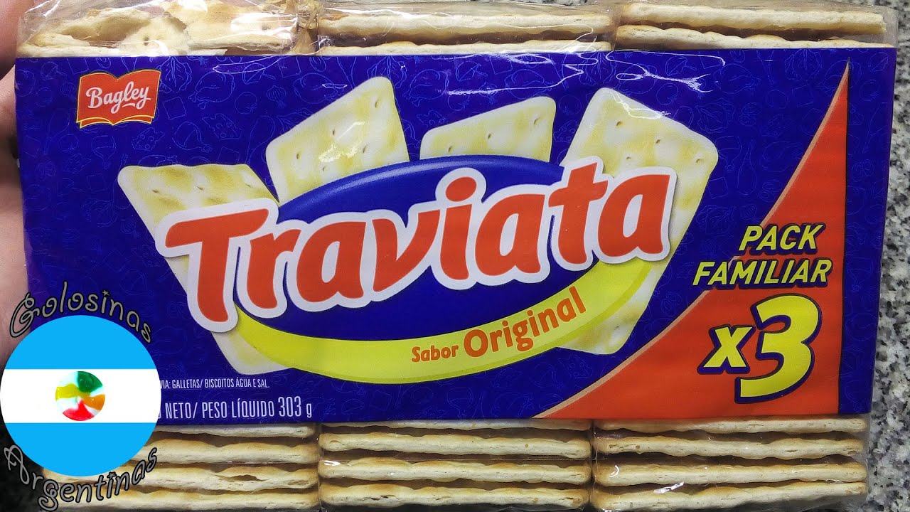 Traviata Galletitas tipo Crackers Sabor Original - Bagley - YouTube