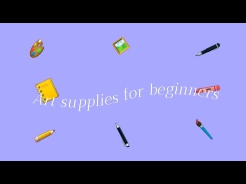 Some art supplies for beginner artists 🎨 - YouTube