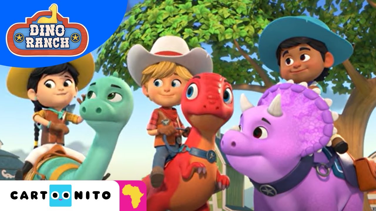 Dino Ranch | Brontosaurus Babysitting | Cartoonito Africa - YouTube