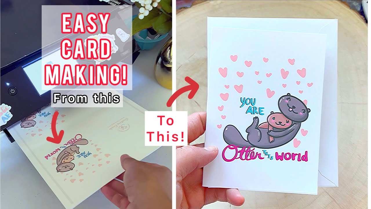 Make Cards With Your Art! - Greeting Card How To | SimplyEvelynCo - YouTube