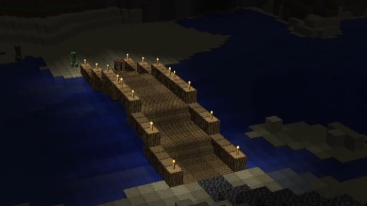 Building a bridge | Minecraft Beta Survival - 05 - YouTube