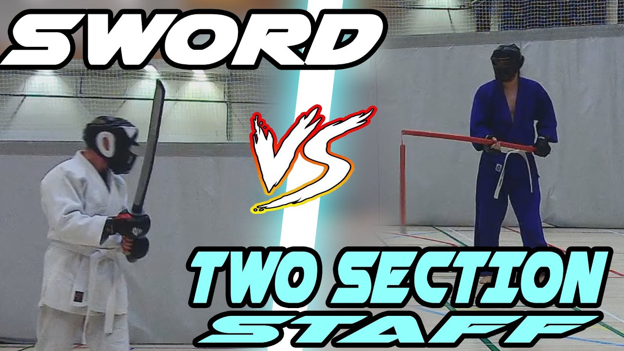 Two section staff vs sword - YouTube