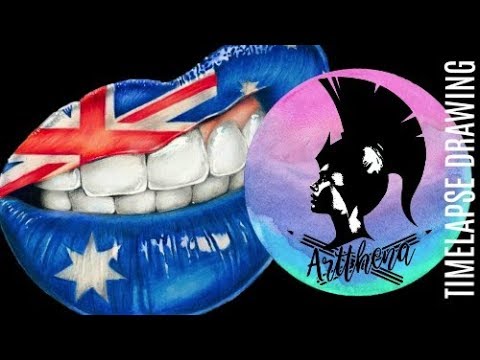 Australian Flag Lips (Time Lapse) - YouTube
