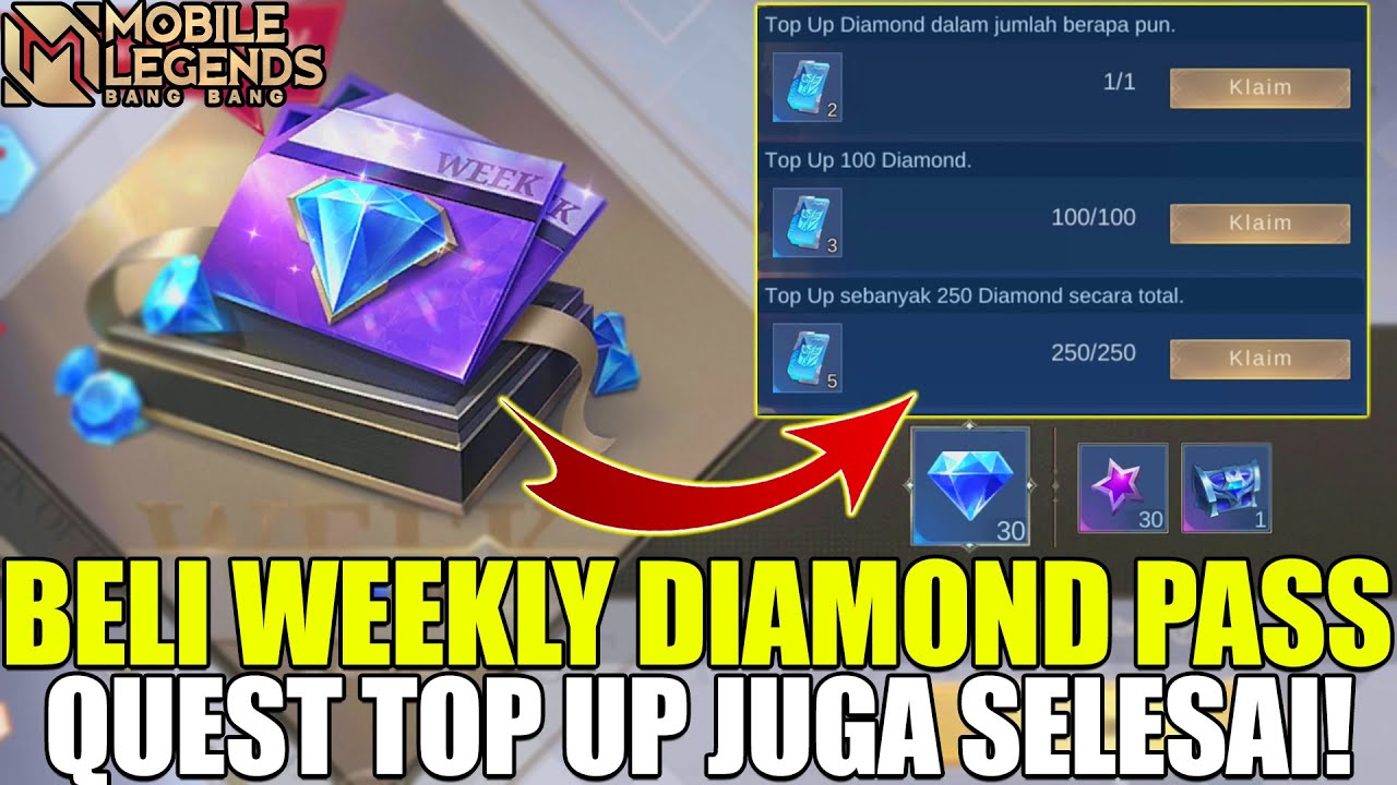 SEKARANG BELI WEEKLY DIAMOND PASS MAKIN UNTUNG, BISA SELESAIKAN QUEST ...