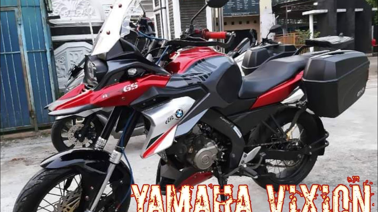 VIXION modifikasi adventure ala BMW GS terbaru - YouTube