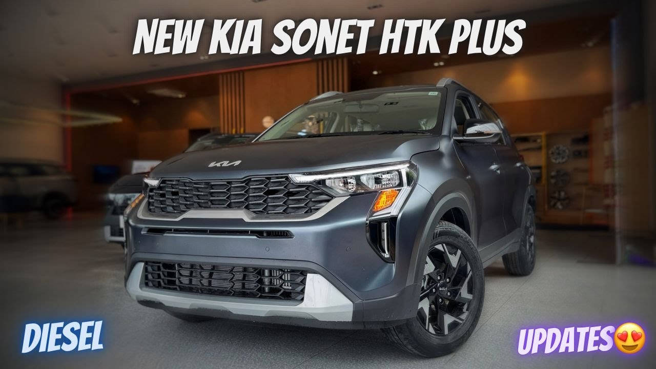 Kia Sonet New Model Htk Plus Diesel 2025 | New Updated Kia Sonet Matte ...