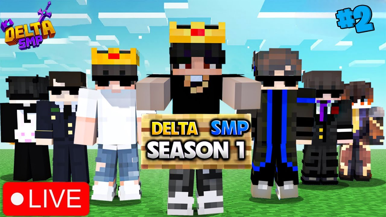 🔴1 VS ENTIRE SMP ll Minecraft Event ll DELTA-SMP DAY-2 ll @BlockyRitesh ...