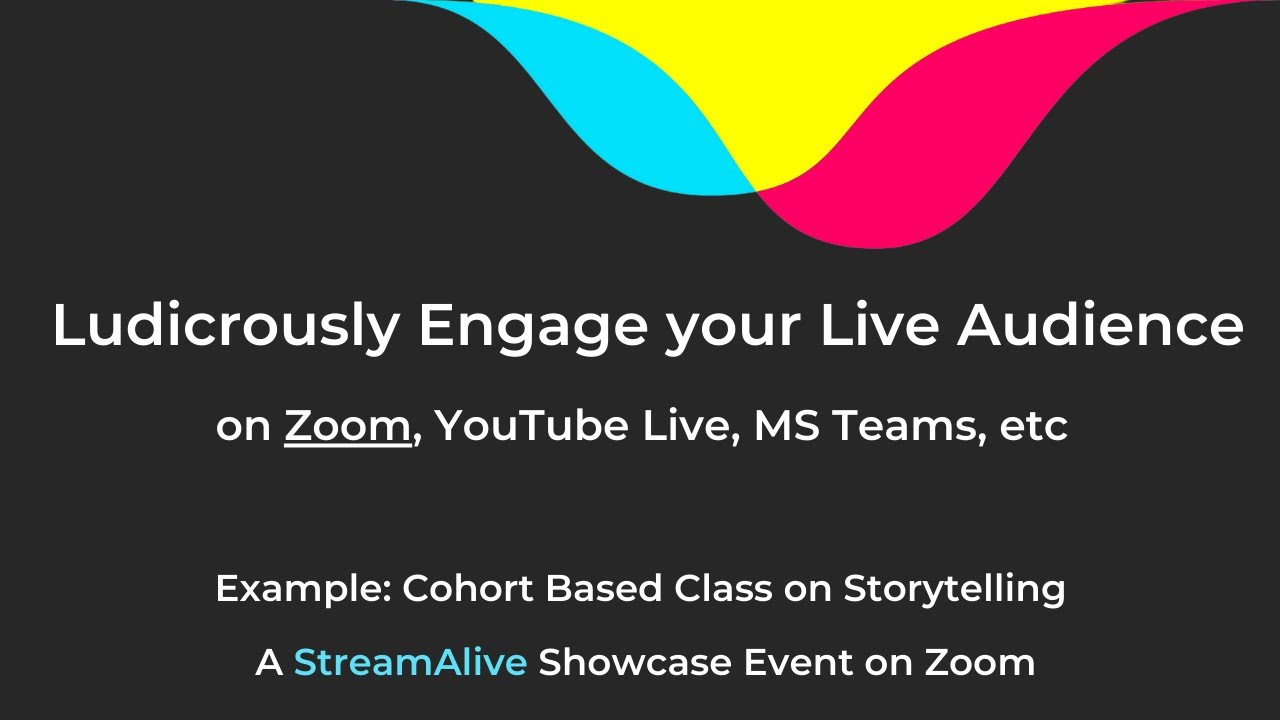 Ludicrously Engage your Live Audience on Zoom - in ways never seen ...