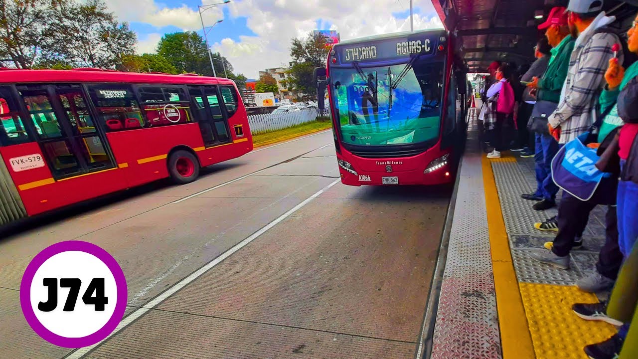 Ruta J74 Portal del Norte ️ Las Aguas 🚍 Transmilenio Bogota - YouTube