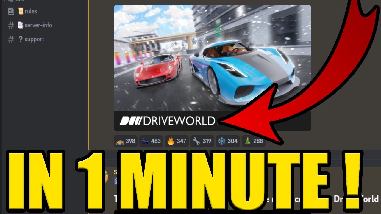 HOW to JOIN DRIVE WORLD DISCORD SERVER PC & MOBILE - YouTube