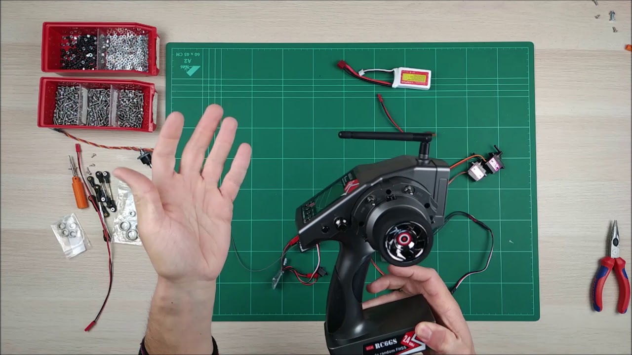 OpenRC Tractor build with me part 2 connections test - YouTube