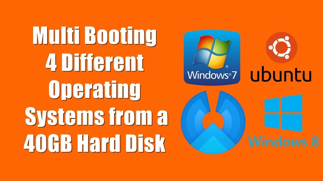 Multi Booting 4 different type of Operating systems On a 40GB IDE Hard ...