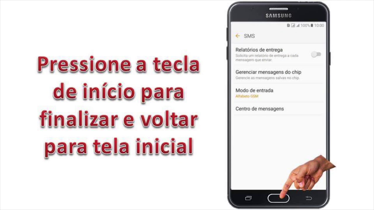 Como configurar o aparelho para SMS - J7 PRIME - YouTube