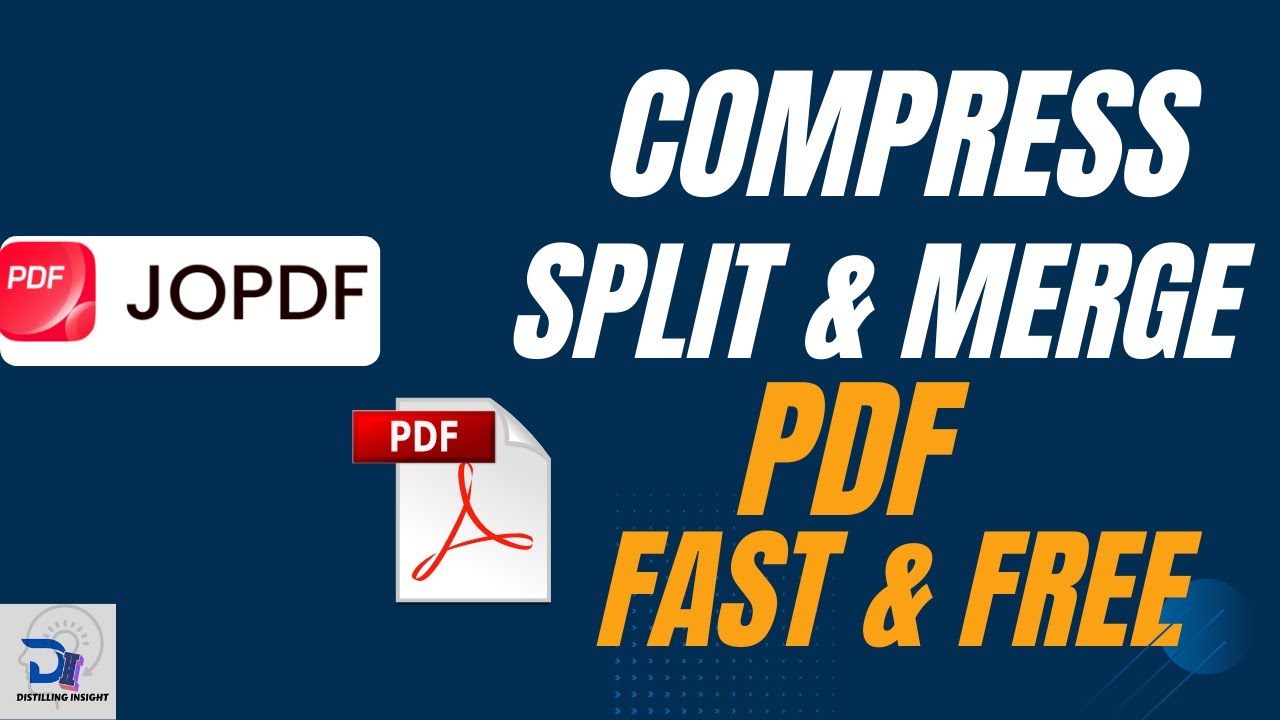 How to Compress, Split & Merge PDF Files for FREE Using JOPDF | Step-by ...