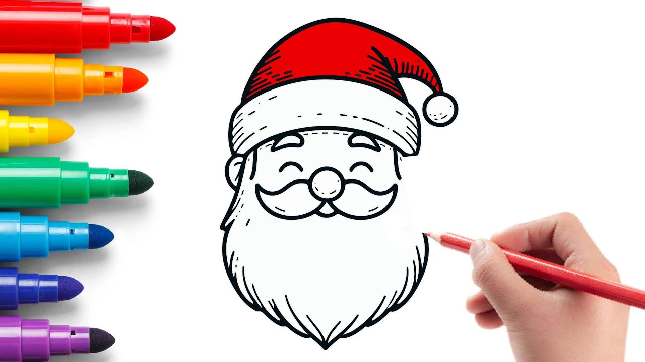How to Draw Santa Claus | Fun Christmas Art Tutorial 🎨🎅 - YouTube