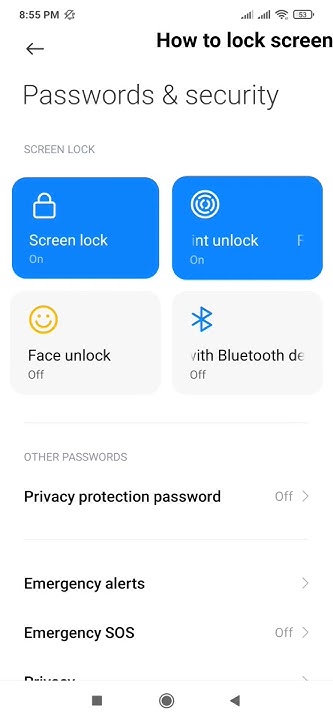 TECH IQ How to lock screen - YouTube