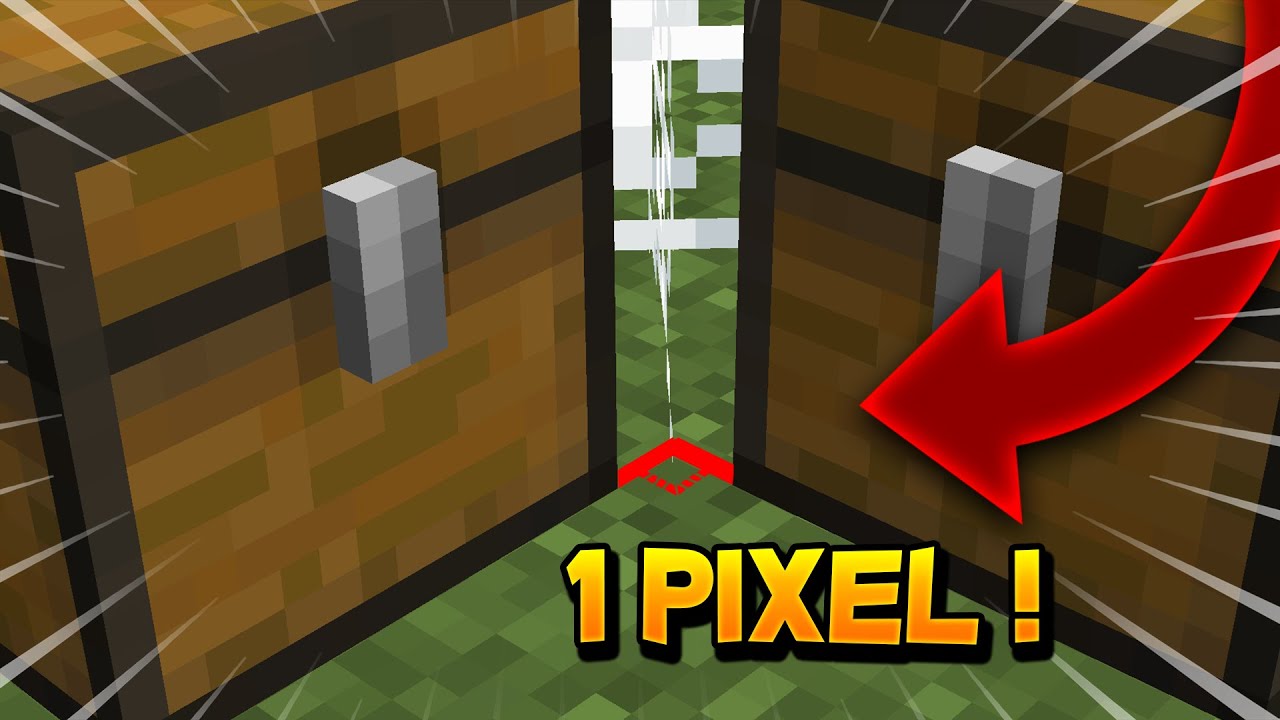 SURVIVRE D'UNE CHUTE AVEC UN PIXEL DE FICELLE SUR MINECRAFT !!?? #short ...