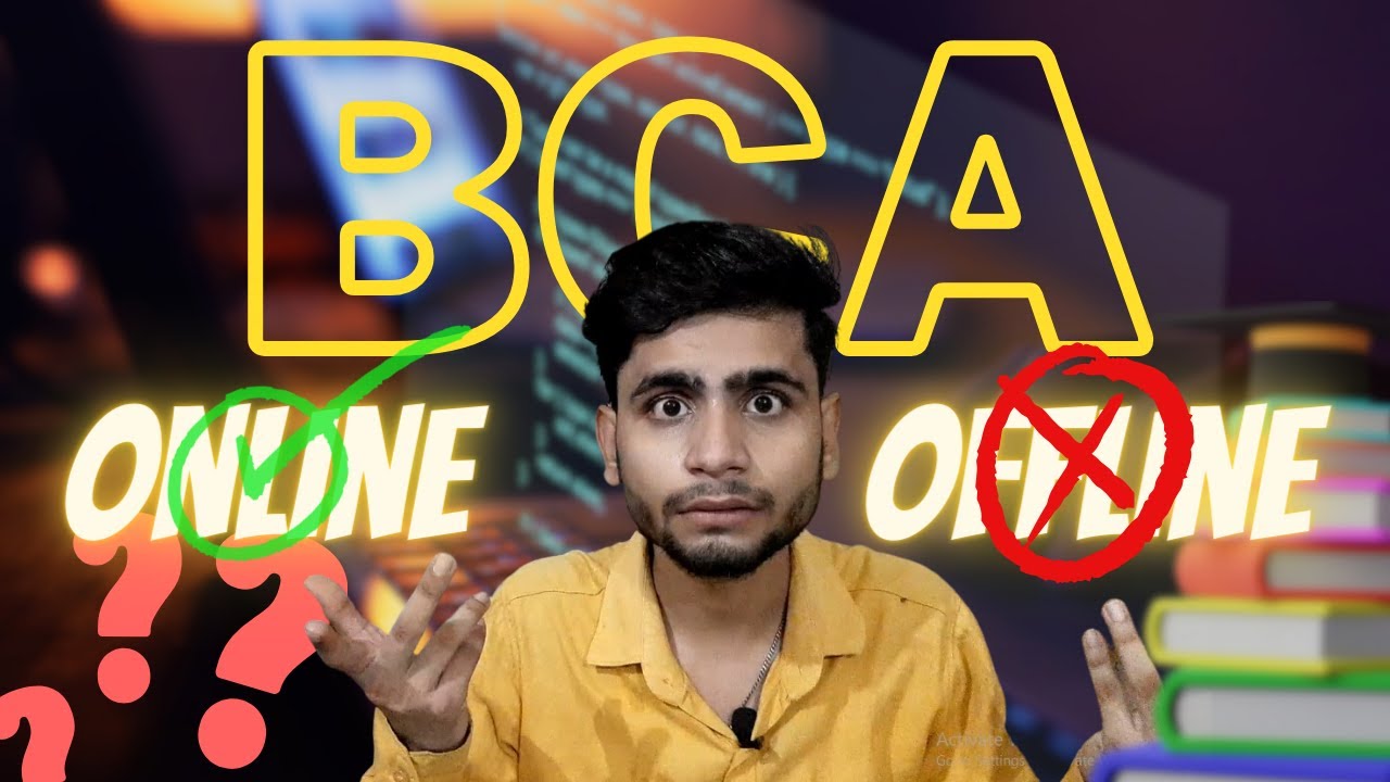 BCA Online Karen Ya Offline | Is Online BCA In 2024 Worth It ? - YouTube