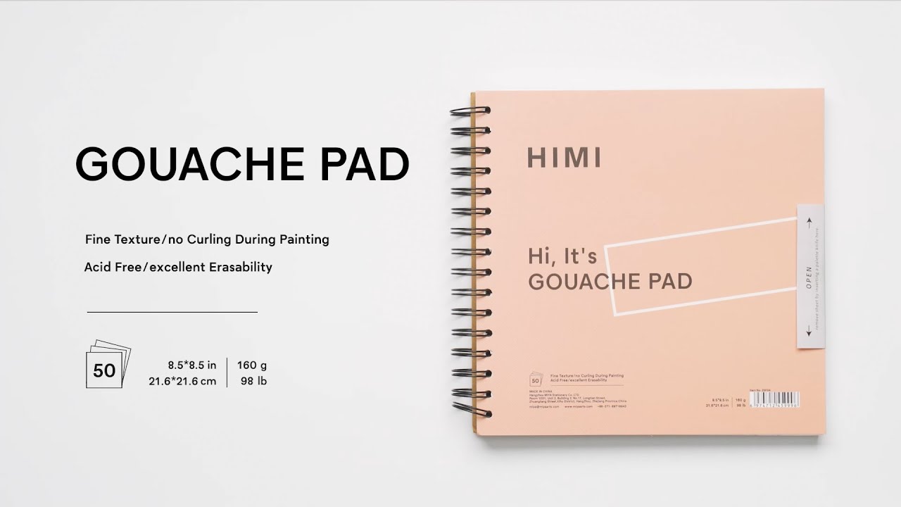 Hi, It's Gouache Pad | HIMI Gouache Pad Release - YouTube