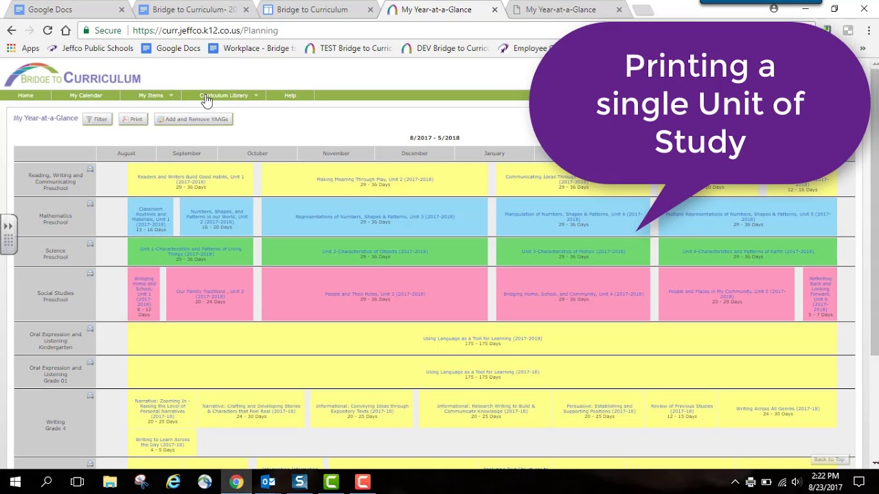 Accessing and Printing Curriculum - YouTube
