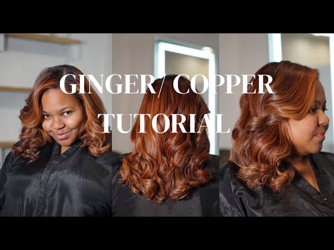 How To Color Hair Copper/Ginger - YouTube