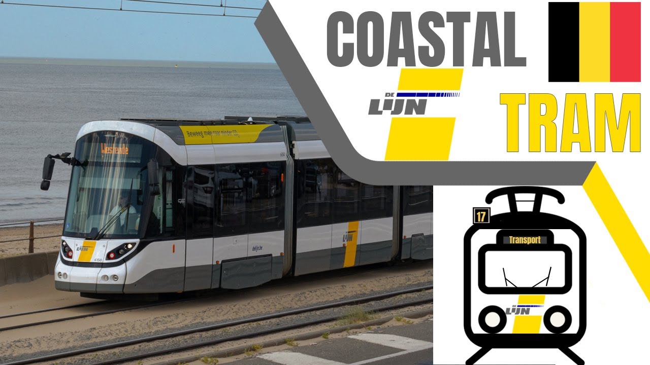 The Longest Tram Line in The World! | Coastal Tram (Kusttram) 🇧🇪🚋 ...