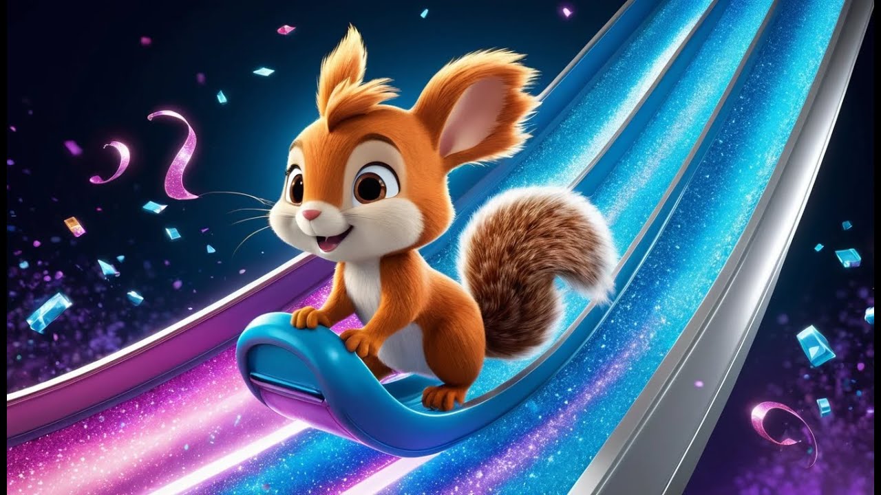 Sparkle Squirrel and the Rainbow Slide | Fun Adventure Song for Kids ...