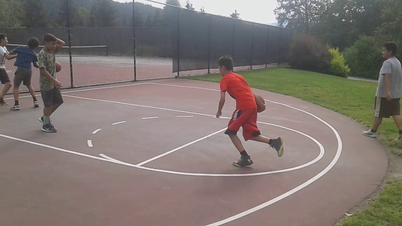 The group playing basketball - YouTube